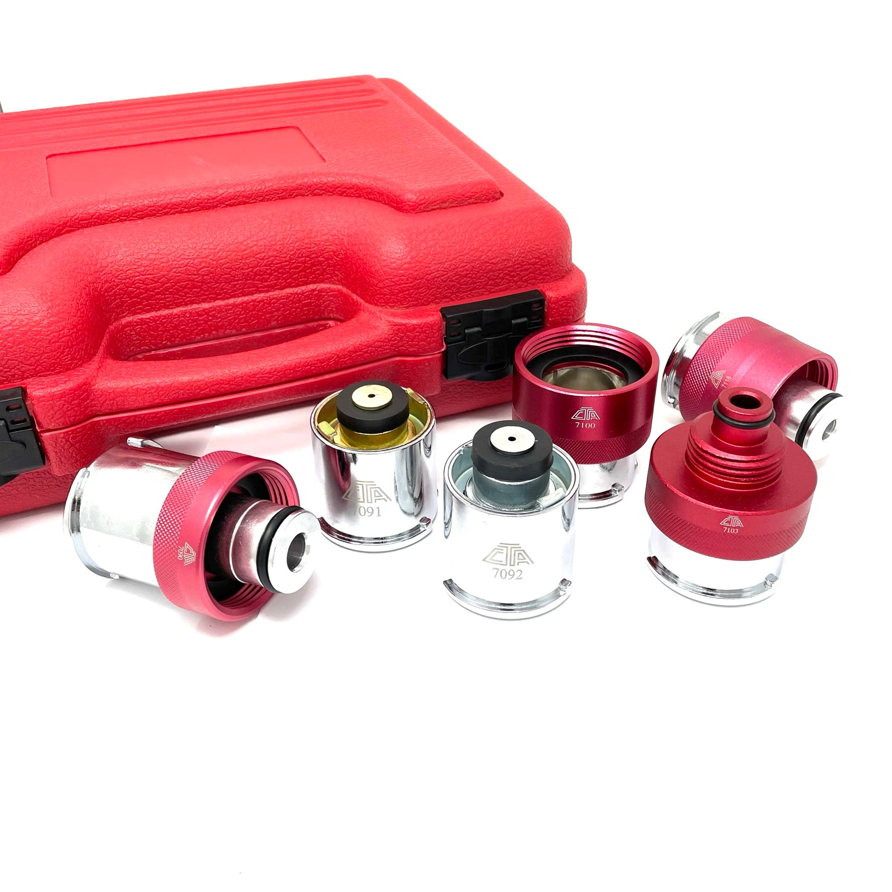 7058 - 6 Pc. Radiator Pressure Tester Adapter Kit - USA/Asian — CTA ...
